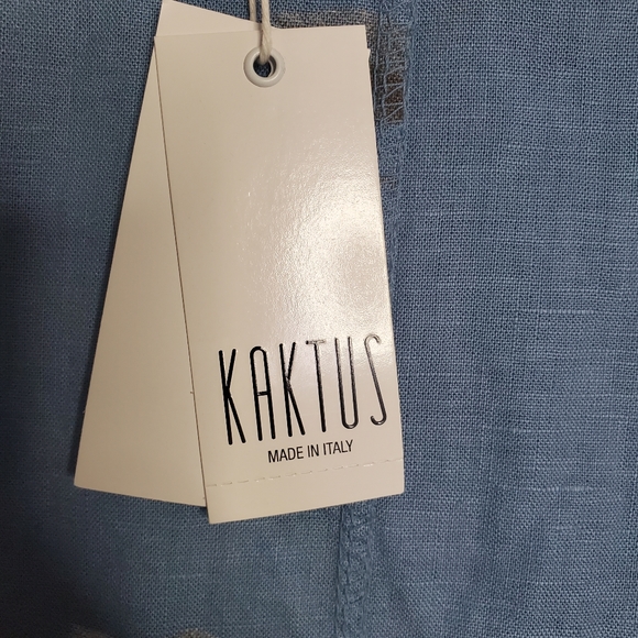 Kaktus | Tops | Kaktus Made In Italy Sz L Oversized Linen Viscose Blend ...